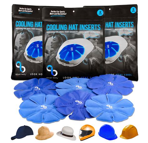 Pack Cooling Hat InsertsLong Lasting Cools People All Day Everyday