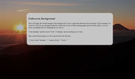 HTML CSS Background Image Full Screen Examples OnAirCode