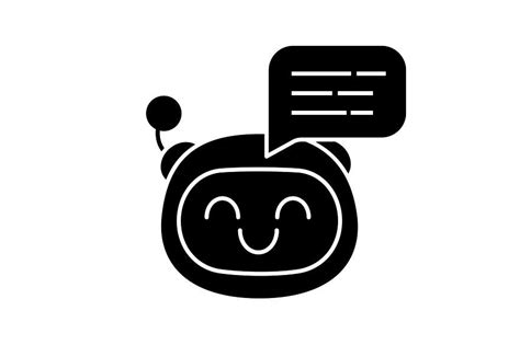 Chatbot Message Glyph Icon Glyph Icon Icon Glyphs