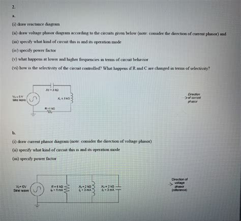 Solved Draw Reactance Diagram Draw Voltage Chegg Com