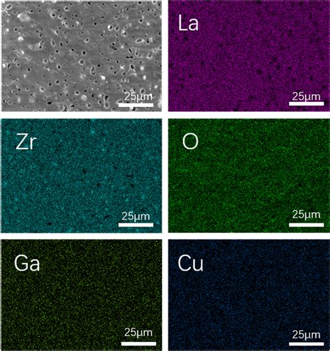 Cross Sectional Sem Micrographs Gray Images And The Eds Mapping