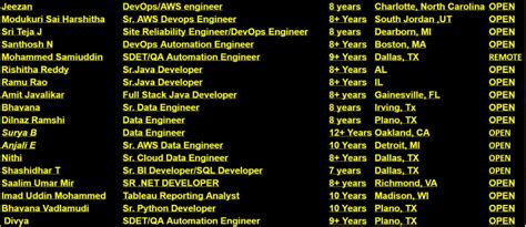 systemengineer sqldeveloper java devopsengineers gcp… n vyshnavi