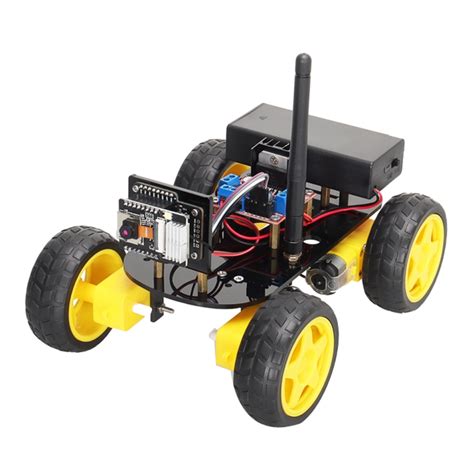 4wd Smart Robot Car Esp32 Camera Wifi Automation Kit For Programming Esp Robot With Antenna
