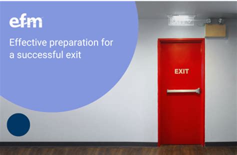 Effective Preparation For A Successful Exit EFM