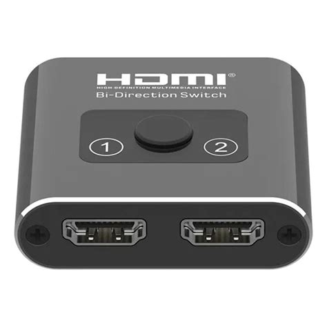 AxGear HDMI Splitter Switch 2 Port Bi Direction 4K Ultra HD 1 In 2 Out 2 In 1 Out Walmart Com