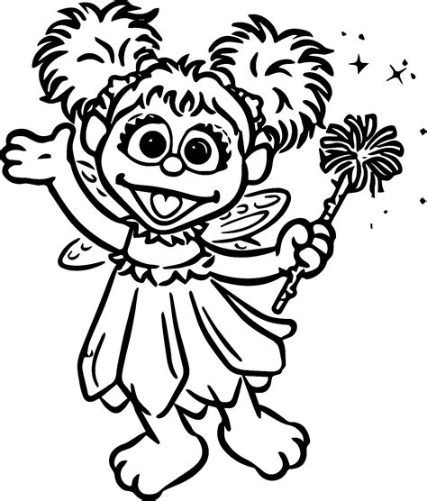 Sesame Street Abby Coloring Pages