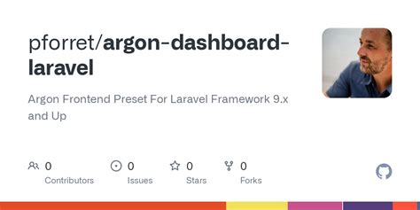 GitHub Pforret Argon Dashboard Laravel Argon Frontend Preset For Laravel Framework X And Up
