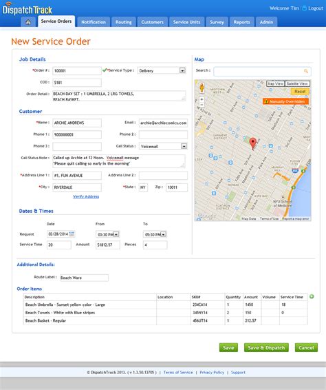Your Service Order Entry Page Would Look Similar To This Once Youre Done With Entering The Data