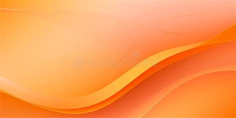 Abstract Orange Wave Background With Smooth Curves And Gradients