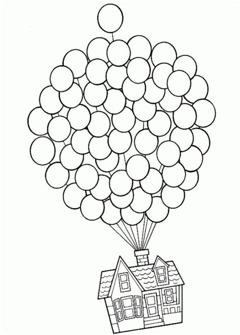 Disney Pixar Up House Coloring Page Coloring Pages
