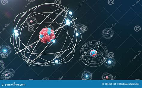 Abstract Atom Model Atom Is The Smallest Level Of Matter That Forms