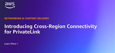 Introducing Cross Region Connectivity For AWS PrivateLink Networking Content Delivery