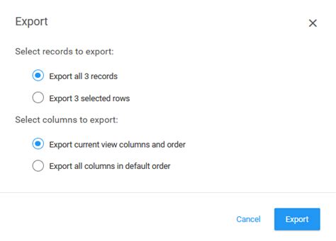 export your organization s hierarchy information