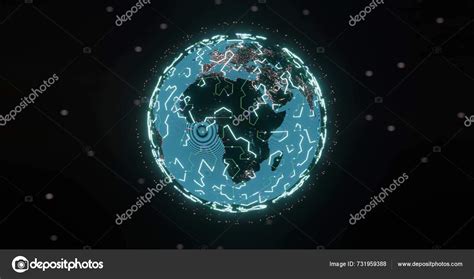 Image Data Processing Globe Connections Global Artificial Intelligence