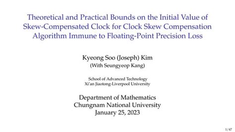 Theoretical And Practical Bounds On The Initial Value Of Skew