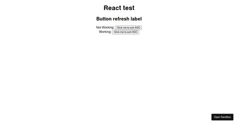 React Button Refresh Test Codesandbox
