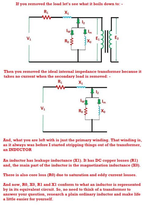 Equivalent Circuit Of The Transformer Electrical Engineering Stack