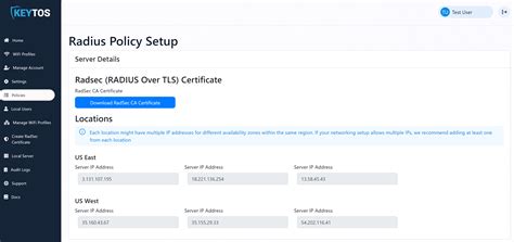 How To Create Cloud Radius Network Policies Keytos Docs