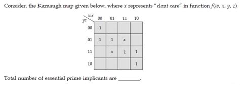 Digital Logic Essential Prime Implicant With Dont Care Electrical