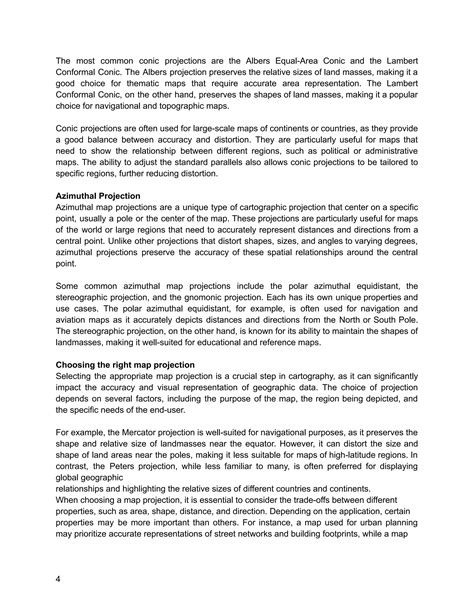 Assignment On GIS MAP Projection Assay Pdf