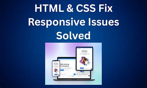 Fix Html Css Issues And Responsive Design Bugs By Ashwinaa10 Fiverr