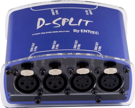 Enttec D Split DMX Optical Isolator Splitter