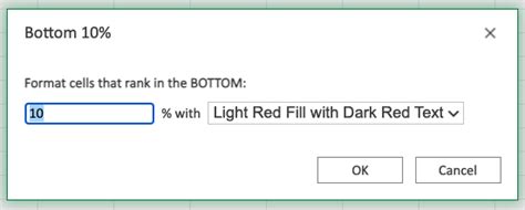 Excel Conditional Formatting Top Bottom Rules