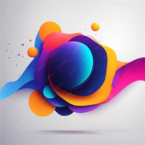Premium Photo Abstract Modern Colorful Blob Background And Texture Design Colorful Blob Shape