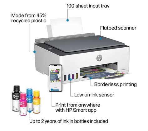 Hp Smart Tank All In One Printer With Years Included Ink Qvc Com