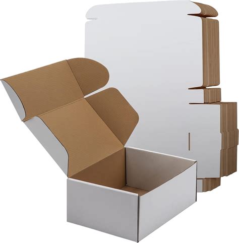 Rlavbl 9x6x4 Inches Shipping Boxes Set Of 25 White
