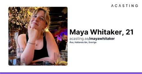 Maya Whitaker Skådespelare Acasting
