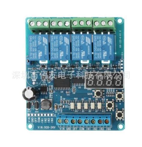 New DC 8V To 36V Industrial Grade 4 Channel Multifunctional Relay Module Wide Voltage Electrica