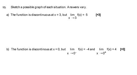 solved 10 sketch a possible graph of each situation a