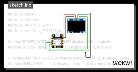 XIAO ESP32 S3 I2C OLED Screen Wokwi ESP32 STM32 Arduino Simulator
