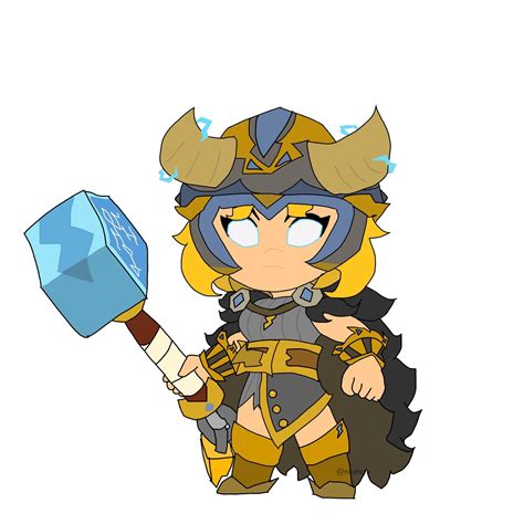 Thor Bibi Skin Remodel By Mrsmoreislegit Rbrawlstars