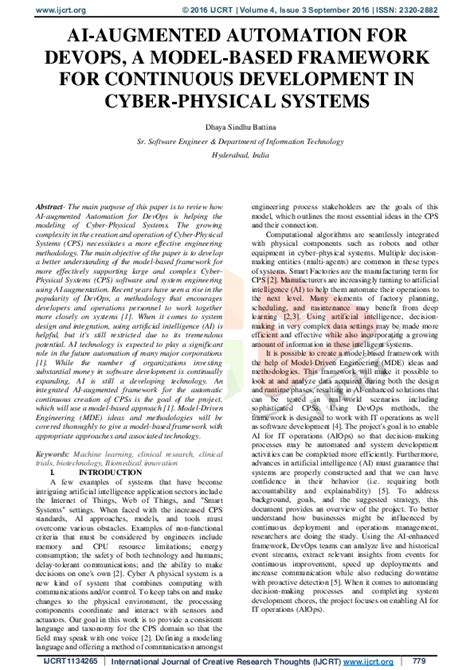 Pdf Ai Augmented Automation For Devops A Model Based Framework For Continuous Development In