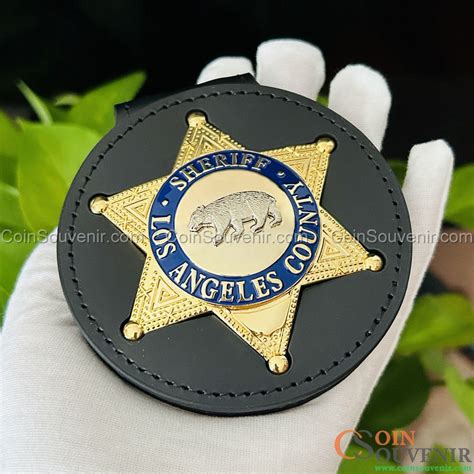 Lasd Los Angeles County Sheriff Star Badge Customizable Solid Copper I