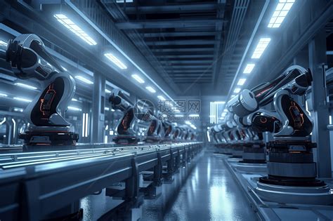 全自动化机械臂生产线图片素材 正版创意图片600211897 摄图网