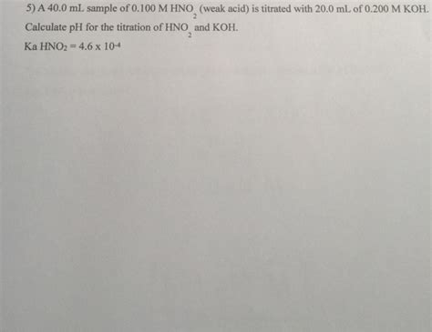 Solved 3) Calculate the pH of a solution formed by mixing 65 | Chegg.com