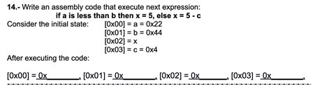 Solved 14 Write An Assembly Code That Execute Next