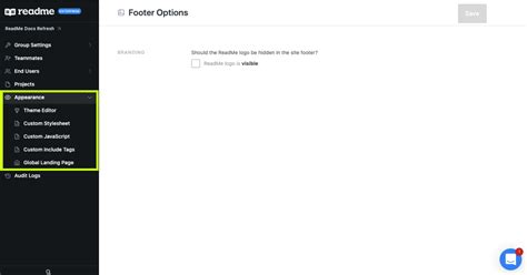 Enterprise Design Settings