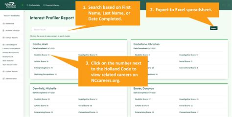 Interest Assessments CFNC ProTools Help