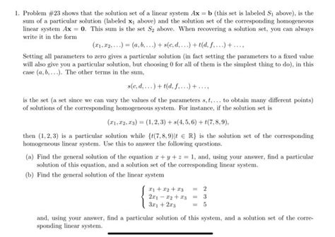 Solved Problem Shows That The Solution Set Of A Chegg Com