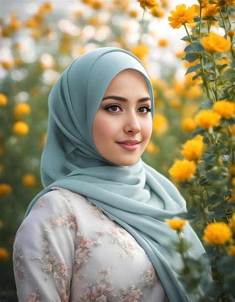 Premium Photo Cute Muslim Girl In Hijab