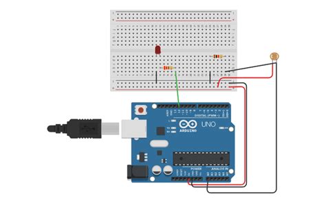 Circuit Design Light Dependent Resistor Tinkercad