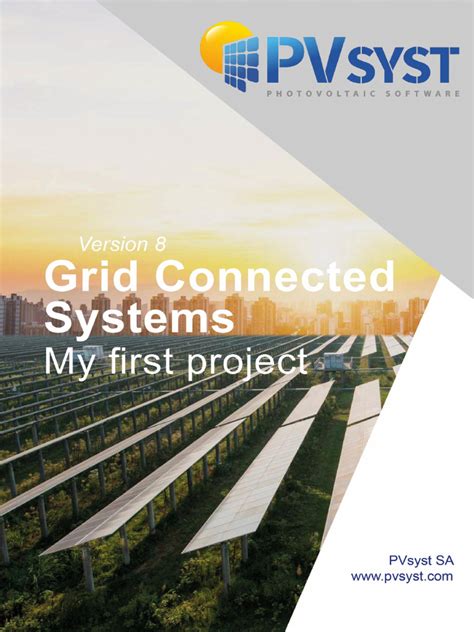 Pvsyst Tutorial V8 Grid Connected En Pdf Transformer Photovoltaics