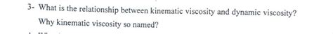 Solved What Is The Relationship Between Kinematic Chegg