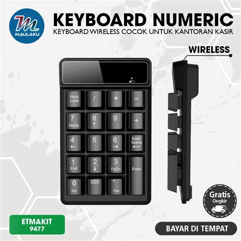Jual Numeric Keypad Numpad Keyboard Angka Wireless 2 4gh Shopee Indonesia