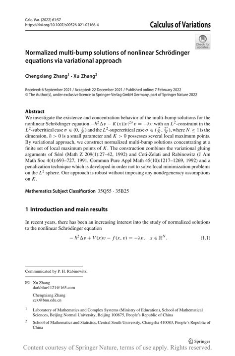 Normalized Multi Bump Solutions Of Nonlinear Schrödinger Equations Via Variational Approach