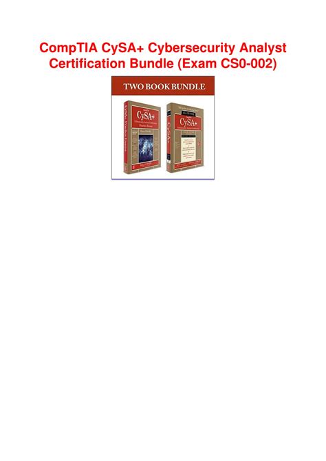 Ppt Pdf Read Download Comptia Cysa Cybersecurity Analyst Certification Bundle Ex Powerpoint